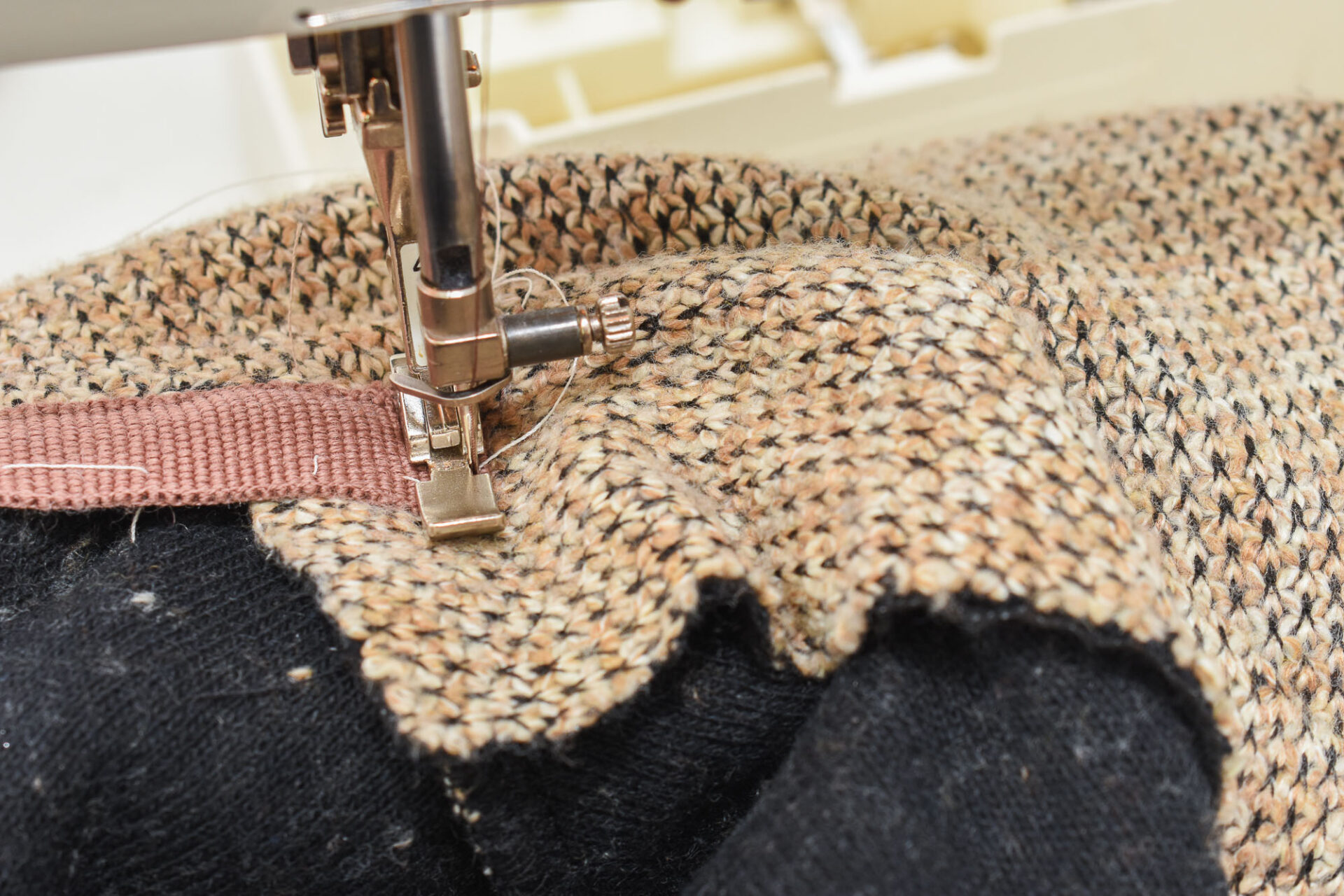 Sewing a Band to Cover the Neckline Seam – The Last Stitch
