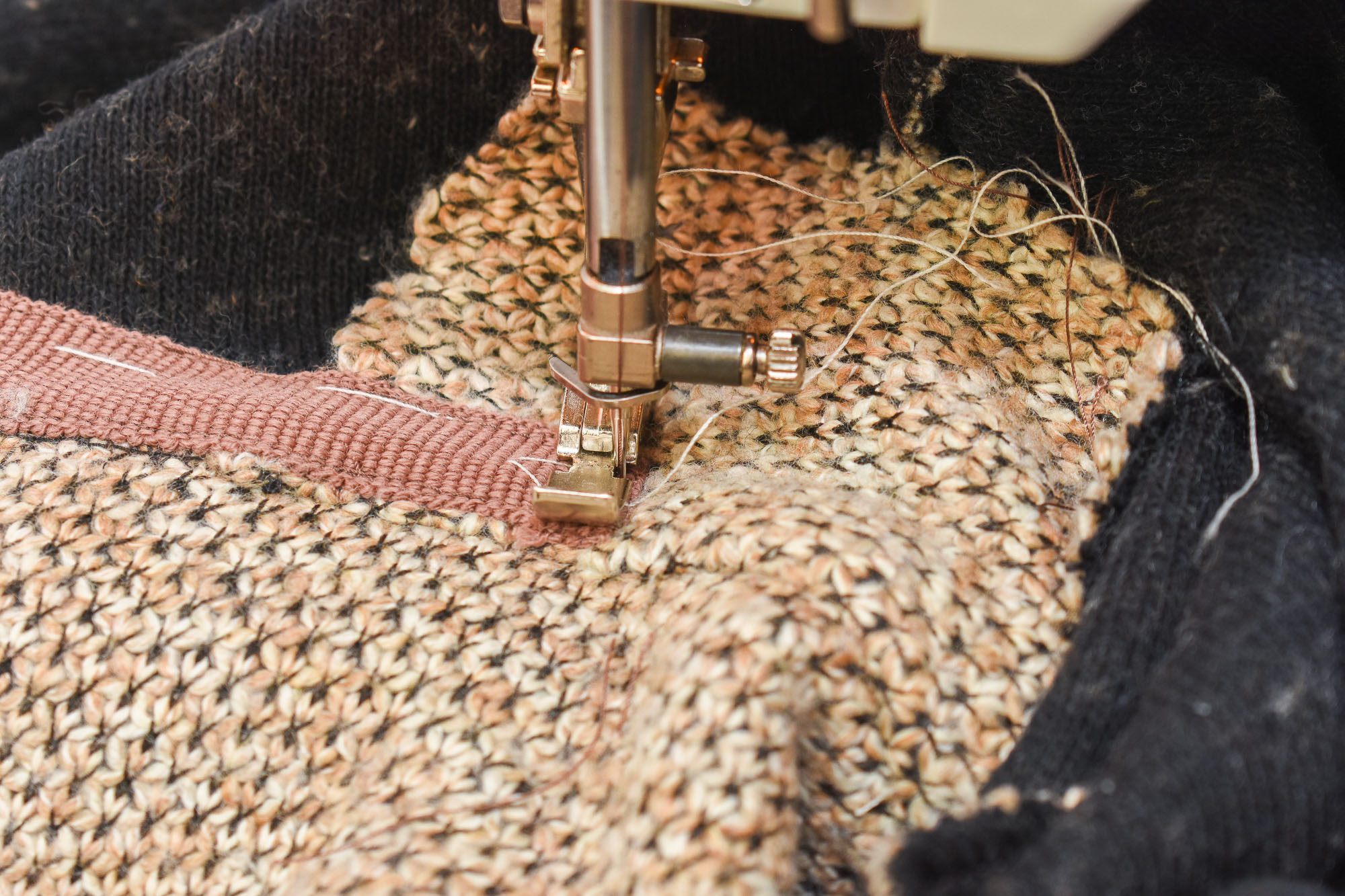 Sewing a Band to Cover the Neckline Seam – The Last Stitch