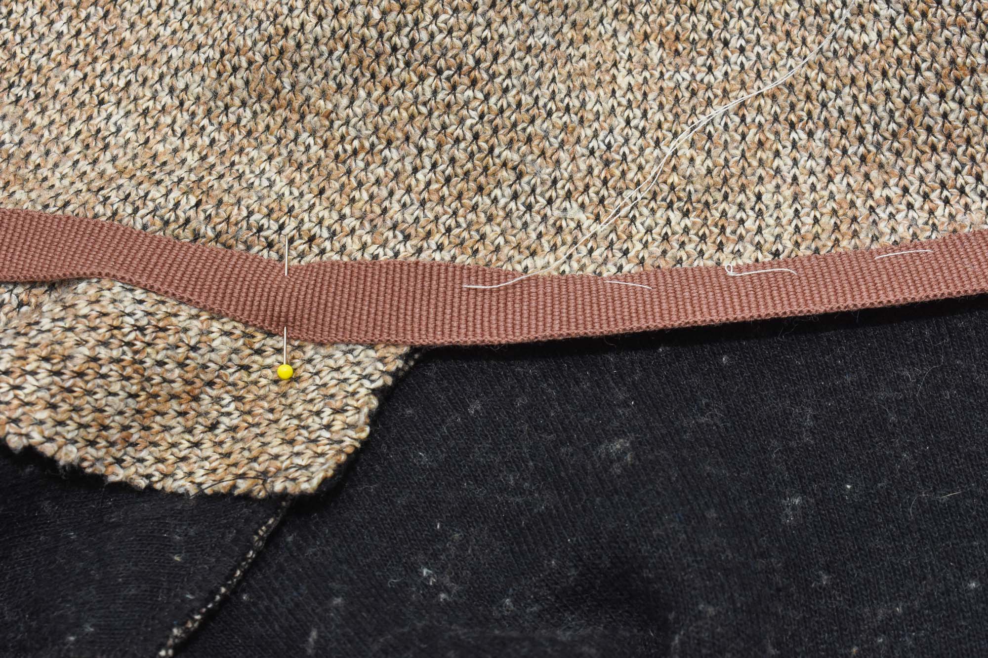 Sewing a Band to Cover the Neckline Seam – The Last Stitch