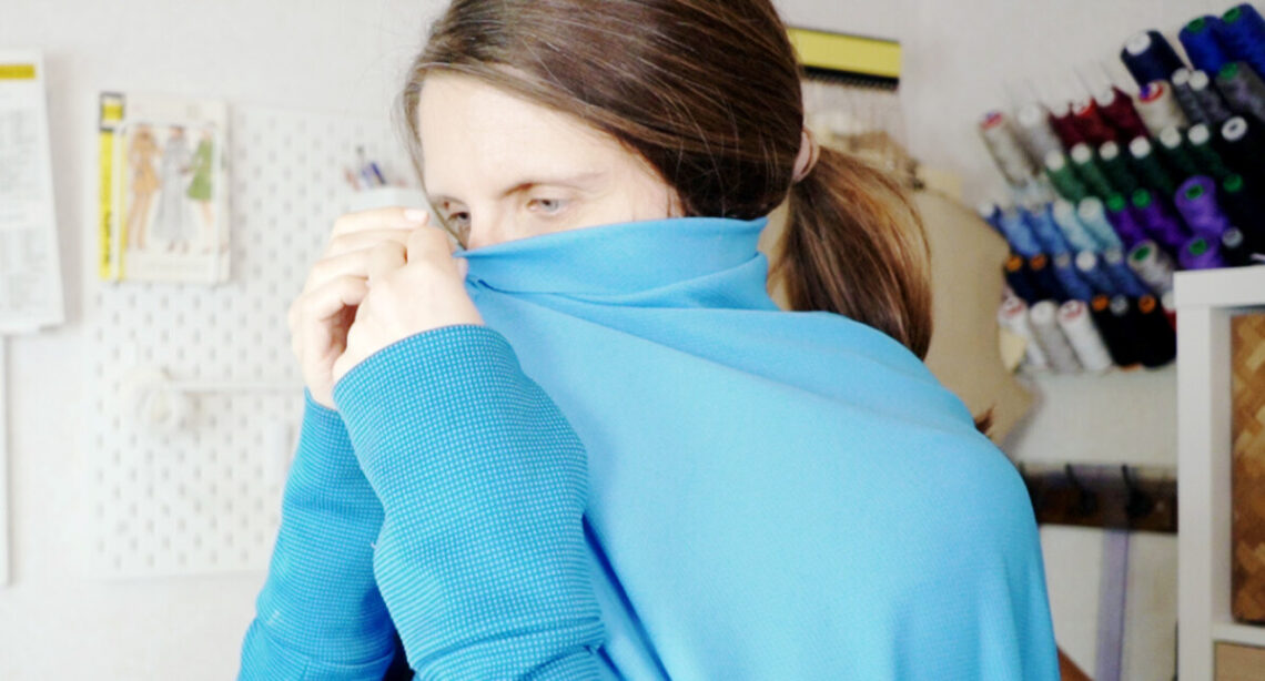 How to Sew a Buff with a Serger Flatlock Seam - The Last Stitch