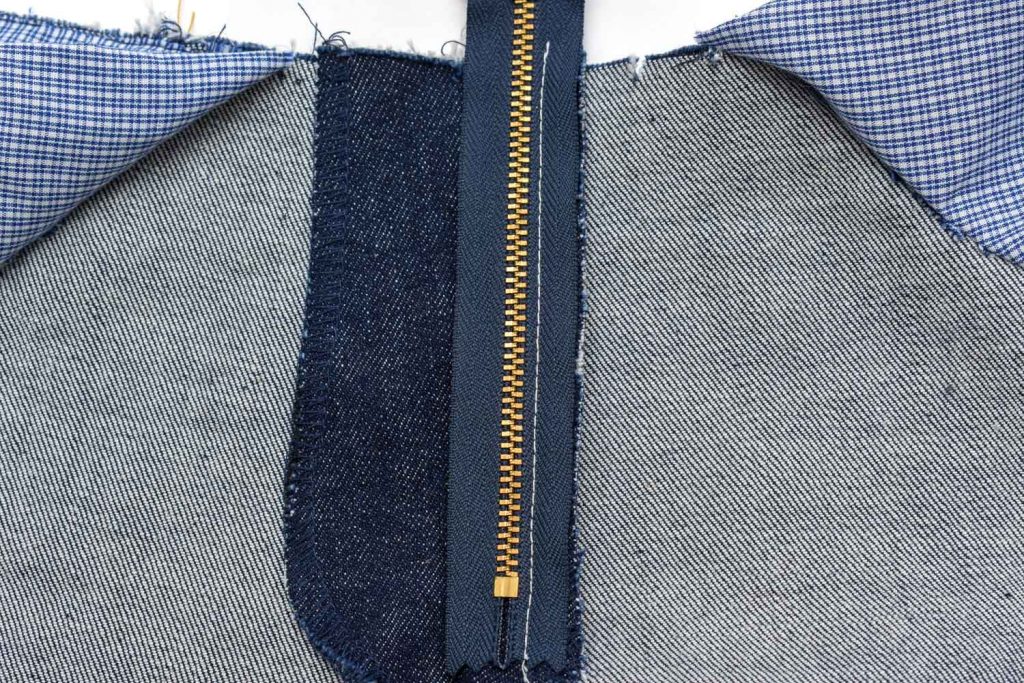 How to Sew a Jeans Zipper with a Fly Shield – The Last Stitch
