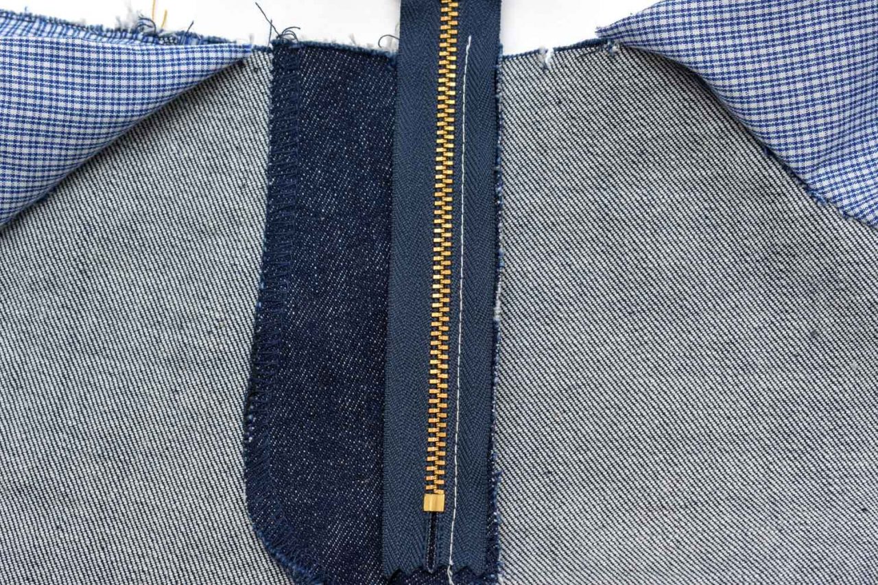 How to Sew a Jeans Zipper with a Fly Shield – The Last Stitch