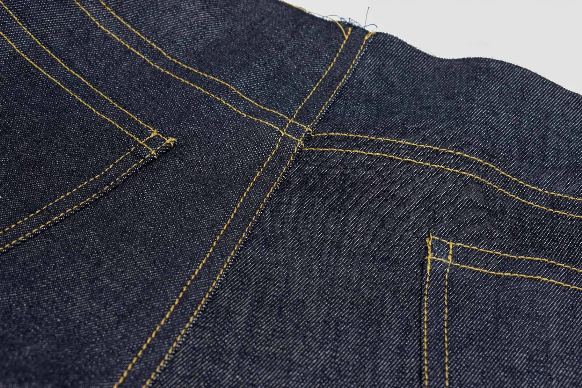 How to sew the jeans yoke and side seams - The Last Stitch