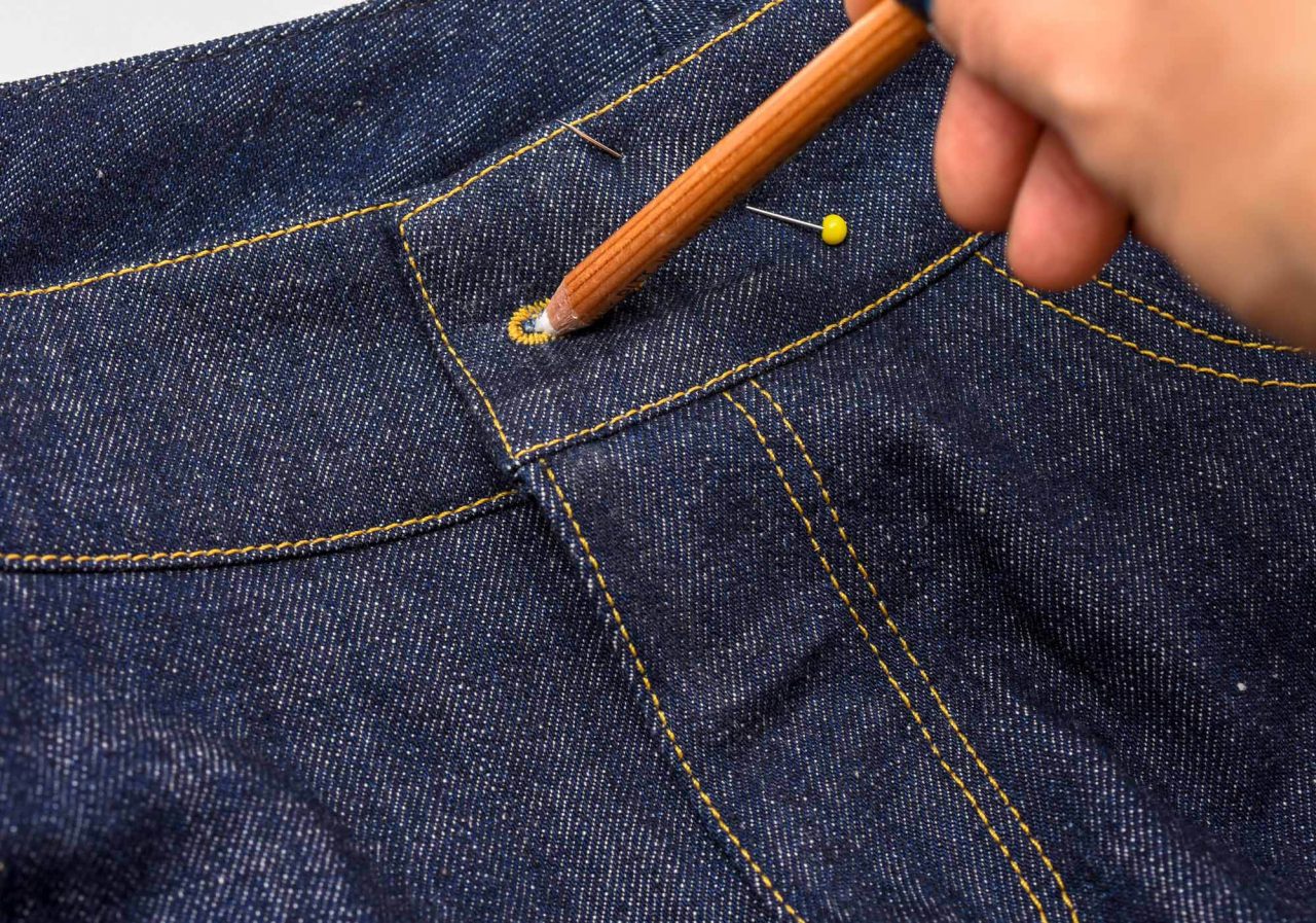 Sewing Jeans Buttonholes and Buttons – The Last Stitch Johanna Lundström